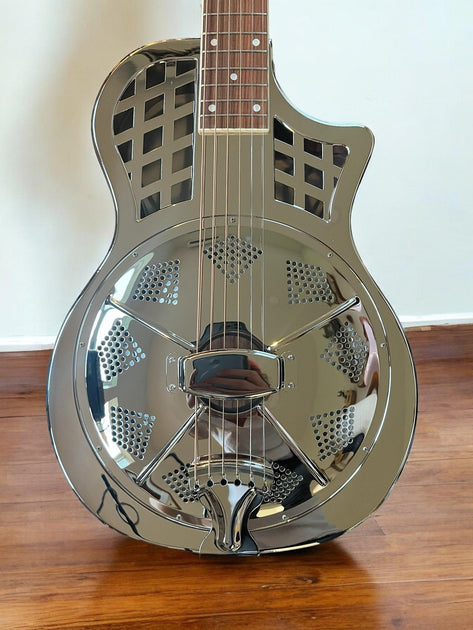 Sound Smith Parlor Resonator Cutaway Guitar - Chrome Finish – SOUND SMITH
