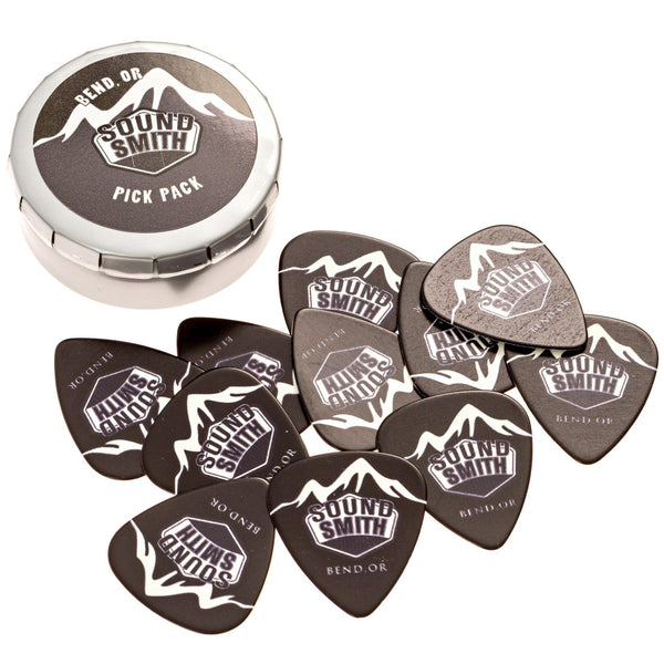 Medium Guitar Picks - 12 pick pack with case - Sound Smith – SOUND SMITH
