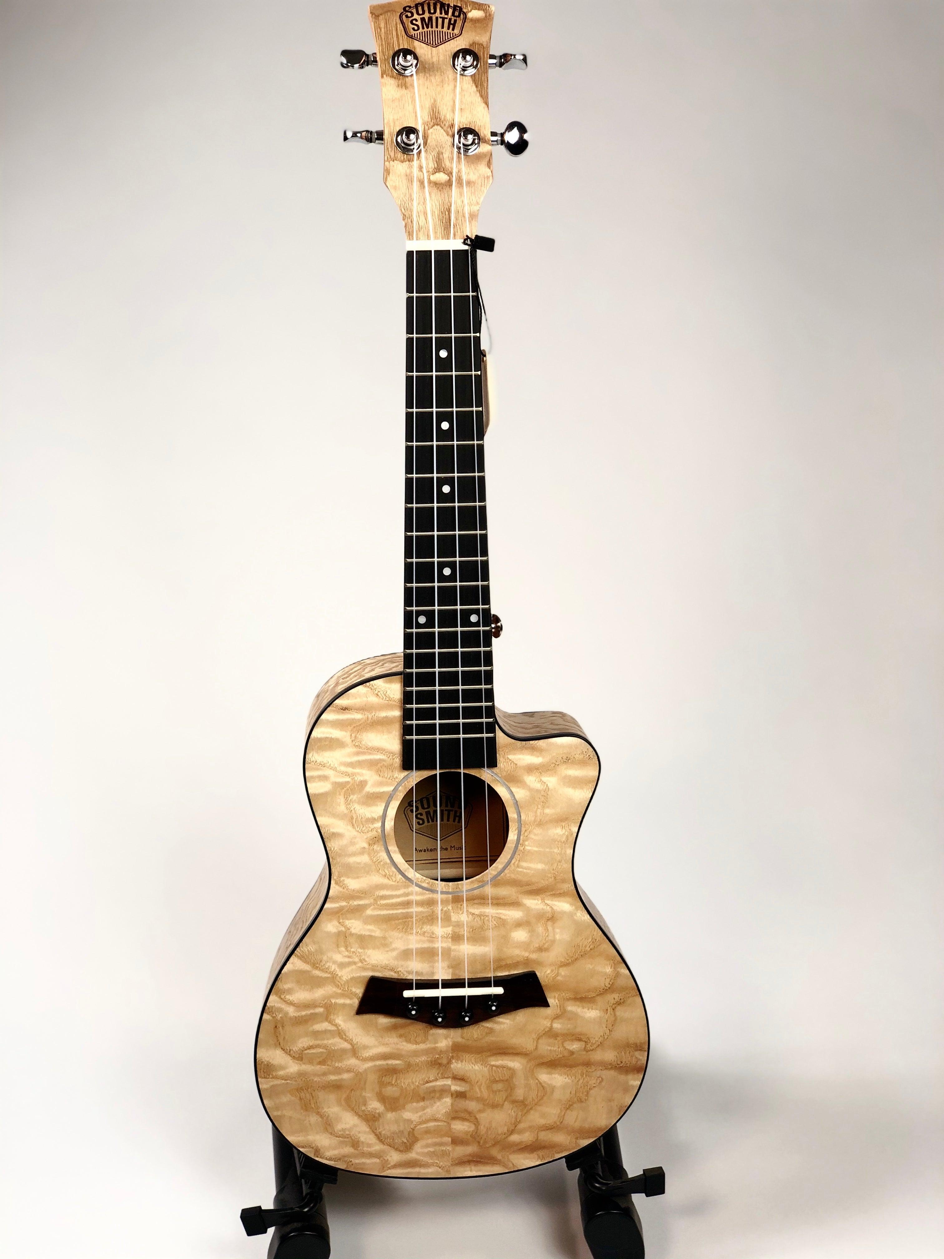 Quilted Ash Ukulele - Sound Smith - Oregon Family Business – SOUND SMITH